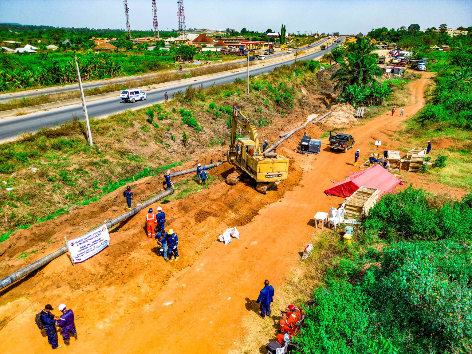 The Construction of Shell Gas Pipeline - New Update | Oyo State ...