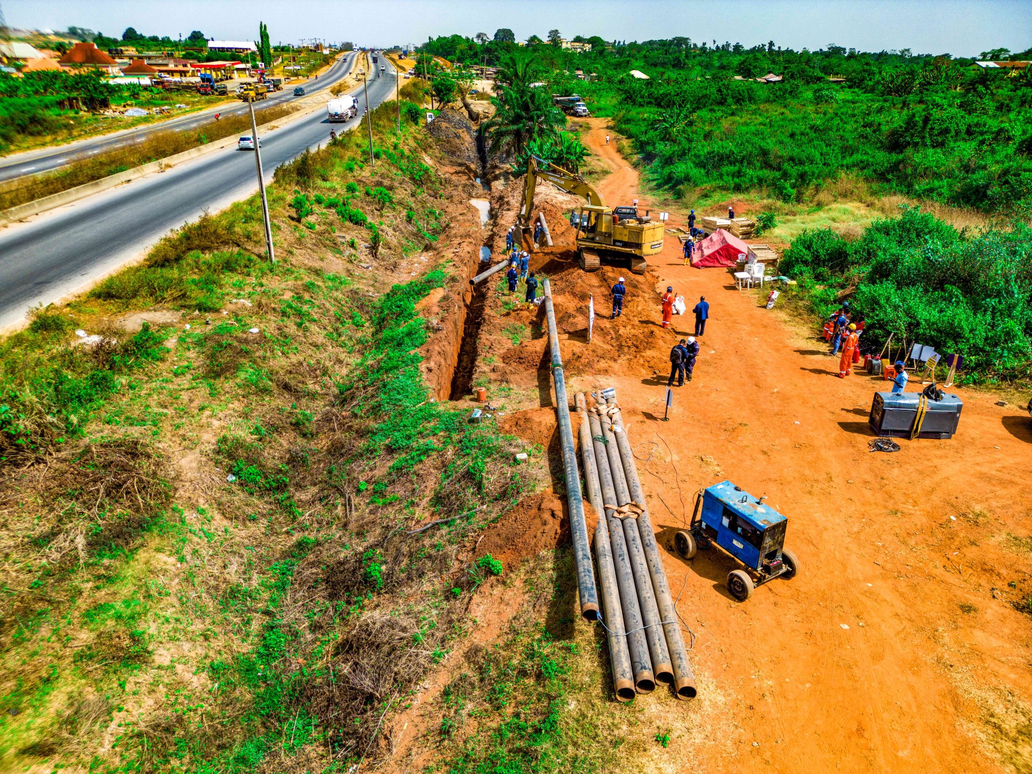 The Construction of Shell Gas Pipeline - New Update | Oyo State ...